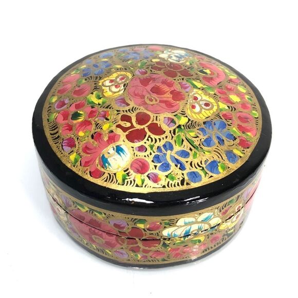 Vintage | Accents | Vintagesudha Indian Colorful Paper Mache Laquer ...